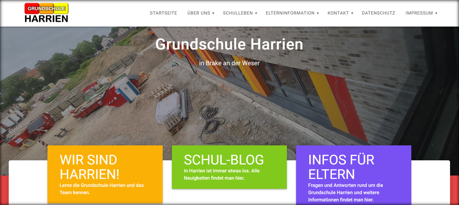 Die Schul-Website in neuem Gewand! – Grundschule Harrien